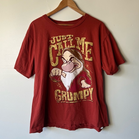 Disney | Shirts | Disney Just Call Me Grumpy Organic Cotton Tshirt Xl ...